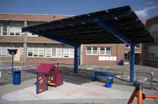 school-shade-structure-lumos - Lumos Solar